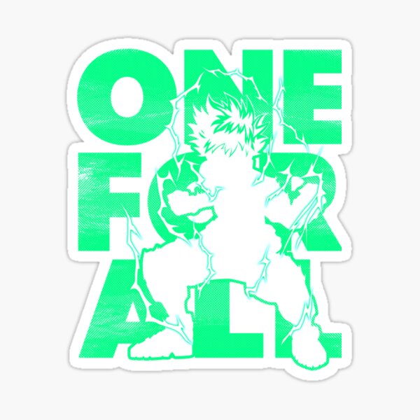 "One For All - Hero Classic" Sticker for Sale by AuroraElliot | Redbubble
