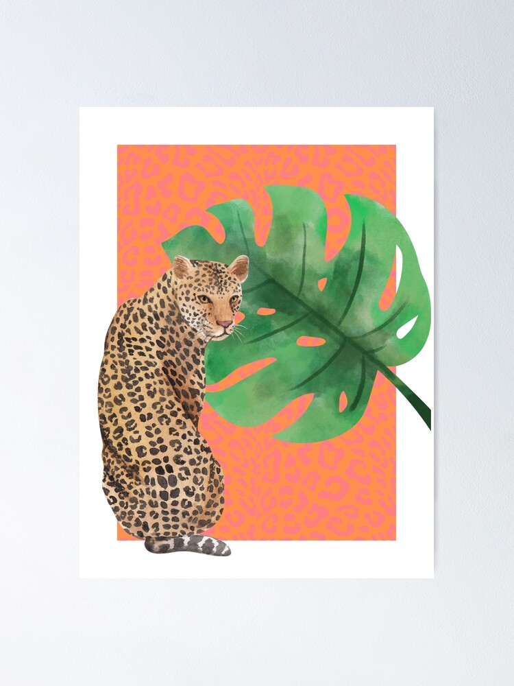"Cheetah Pop Out " Poster for Sale by MadelineAlba | Redbubble