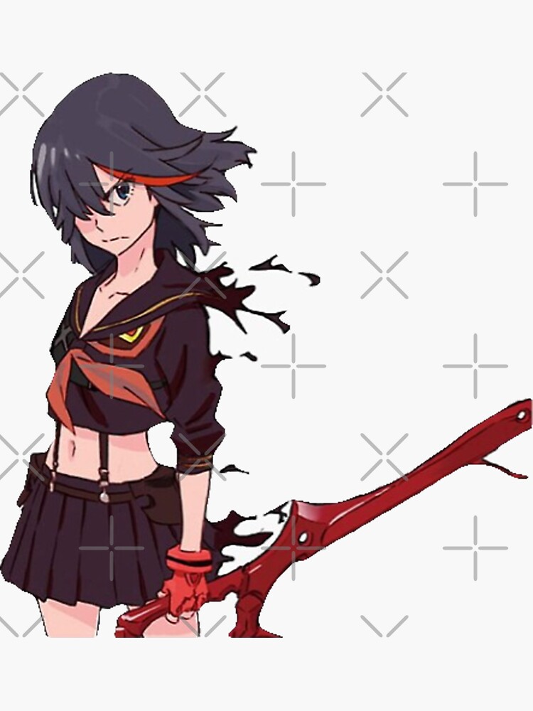"Angry Ryuko Matoi - Kill La Kill" Sticker by Ammarattshop | Redbubble