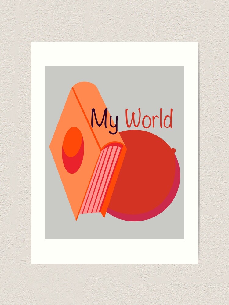 "Red Student world logo design " Art Print for Sale by SPSTAG | Redbubble