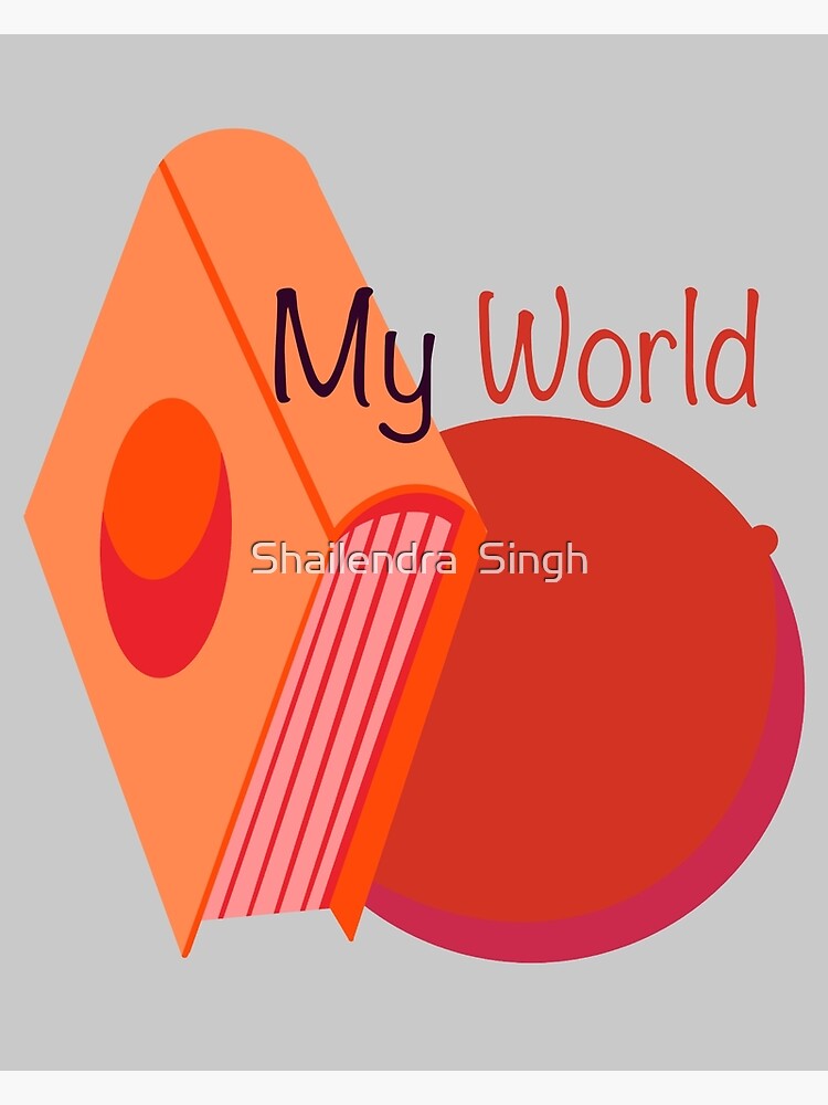 "Red Student world logo design " Art Print for Sale by SPSTAG | Redbubble