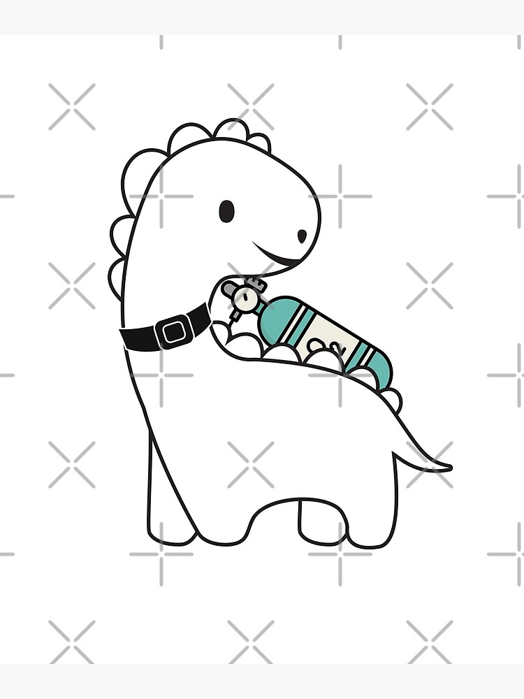 " DINOSAUR TRACH TUBE-Tracheostomy" Poster for Sale by yellowsouk ...