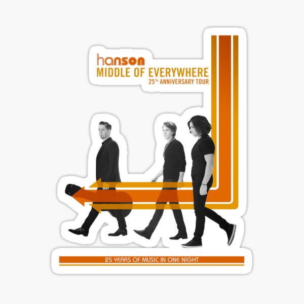 "Hanson 25th Anniversary Tour 2017" Sticker for Sale by jojokalijo ...