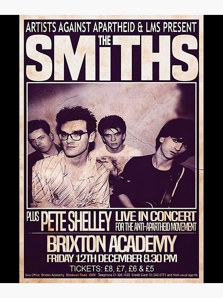 "The Smiths 1986 The Final Concert" Poster for Sale by DanaMagill23 ...
