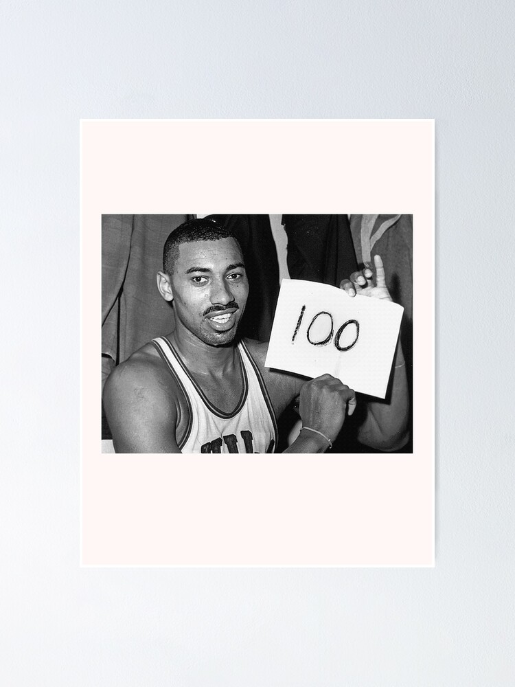 "Wilt 100 Point Game Statline Chamberlain American Basketball Player ...