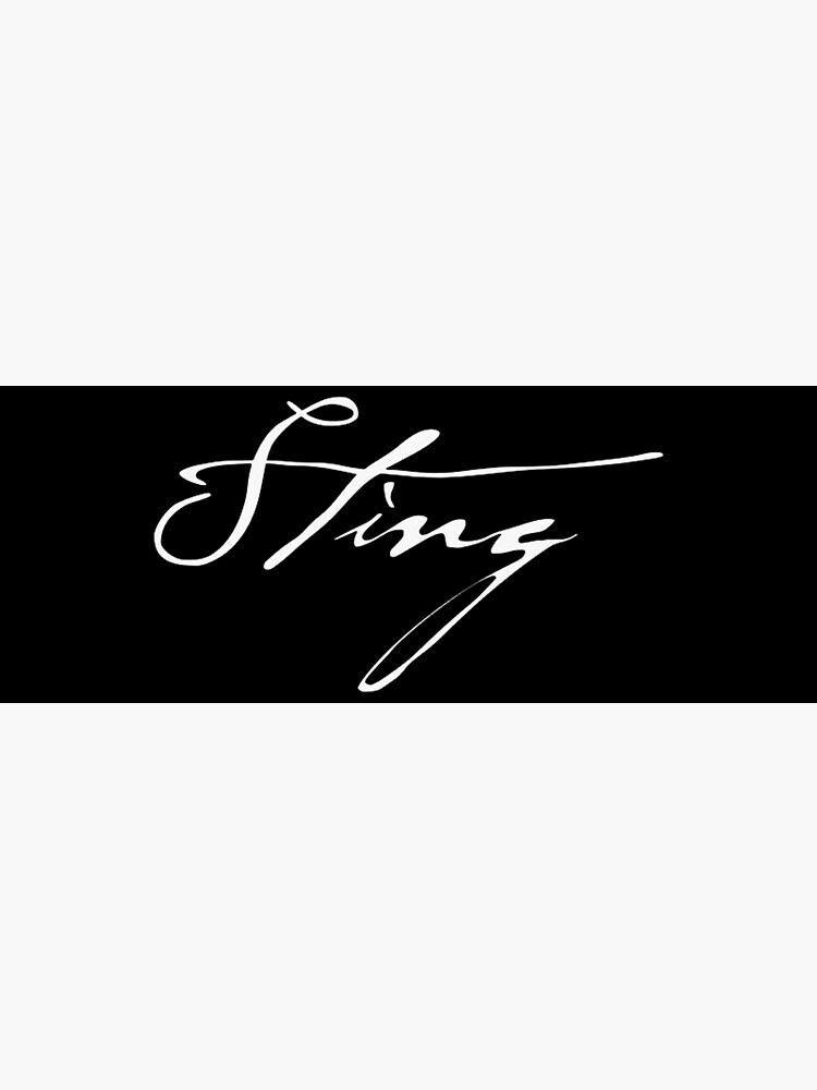 "Sting logo" Poster for Sale by GrantYoungg | Redbubble