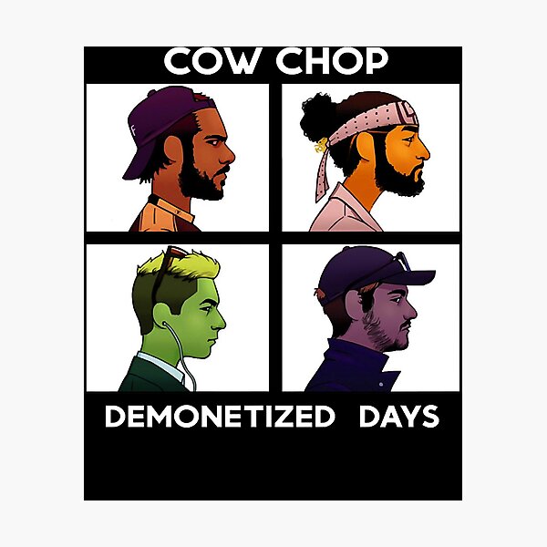 Lámina fotográfica «The Updated Days Cow Chop - Logotipo de Cow Chop ...