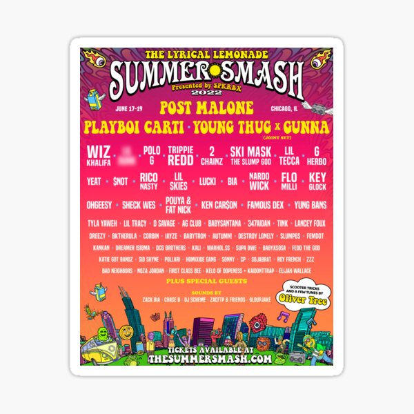"Summer Smash Lyrical Lemonade" Sticker by nimaroger | Redbubble