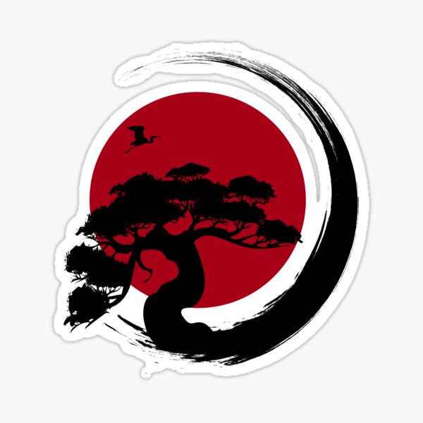 "Japan Sun" Sticker by GrahicMonas | Redbubble