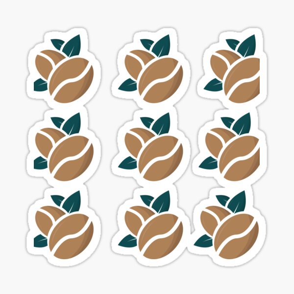 "Coffee beans " Sticker for Sale by Chicthingsonlyy | Redbubble
