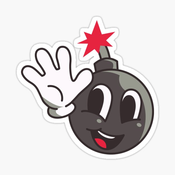 "Bomb Face " Sticker for Sale by DesignByMeee | Redbubble