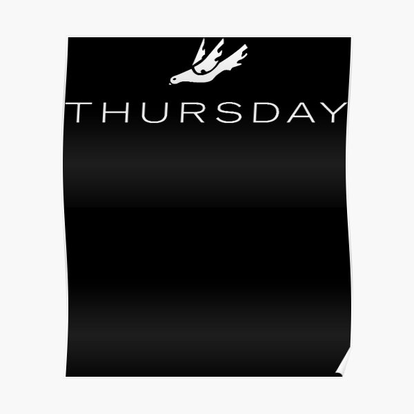 Póster «Logotipo de Thursday Band (fondo transparente) Clásico» de ...