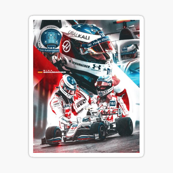 "haas f1 team" Sticker by dehaanallison | Redbubble
