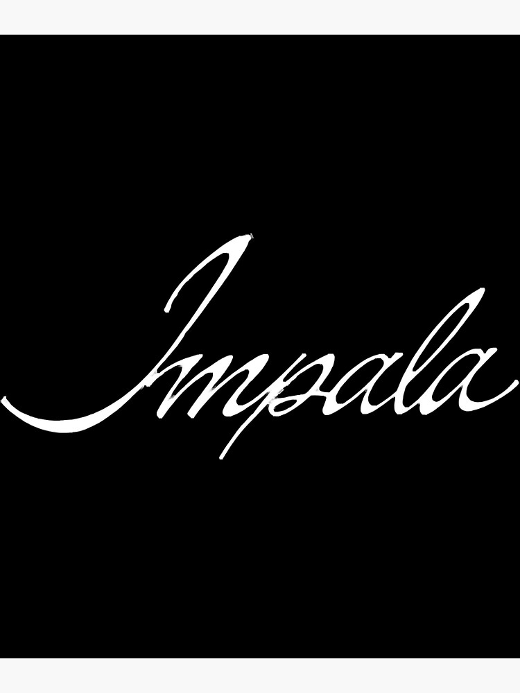 "Chevy Impala script emblem" Poster for Sale by NaiCaton | Redbubble