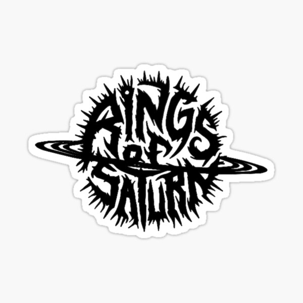 "Rings Of Saturn Band Logo Sticker" Sticker by craneeliz50 | Redbubble