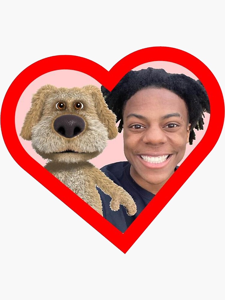 "love talking ben vs ishowspeed" Sticker by brianajudy | Redbubble