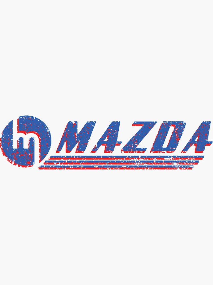 "Vintage mazda logo classic t shirt" Sticker by dorseyma8862 | Redbubble
