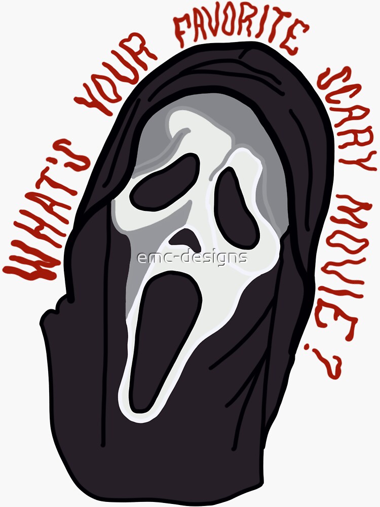 "scream mask" Sticker for Sale by emily-creel | Redbubble