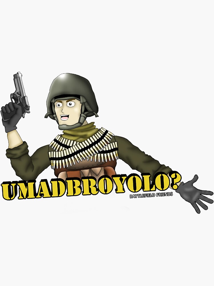 "U Mad Bro Yolo Hank & Jed" Sticker for Sale by JonesDalit | Redbubble