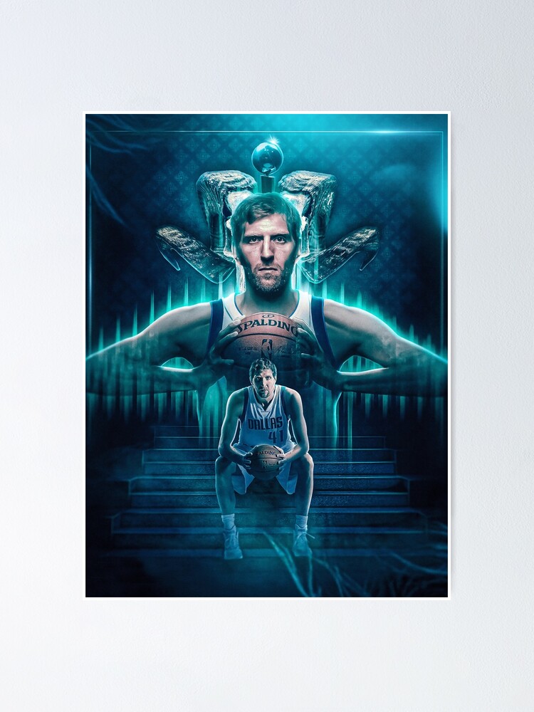 "Dirk Nowitzki 41 Basketball" Poster for Sale by SandyLawalSL | Redbubble