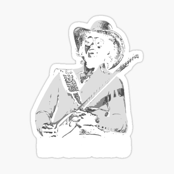 "Bocephus - Hank Williams Jr - art Stencil" Sticker for Sale by ...