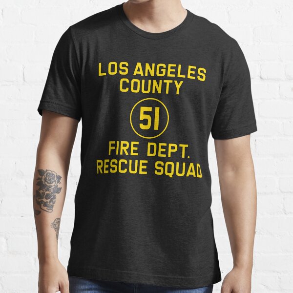 "Emergency Squad 51 Side of Truck Reproduction Logo Classic" T-shirt ...