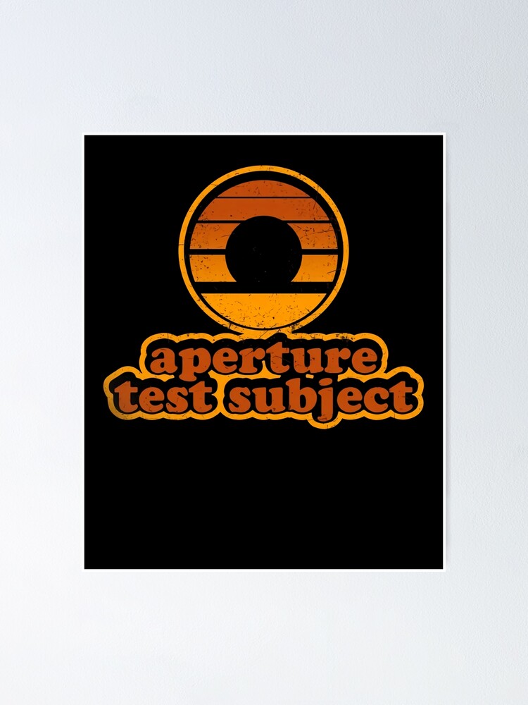"70s Aperture Test Subject" Poster for Sale by PaulineUnique | Redbubble