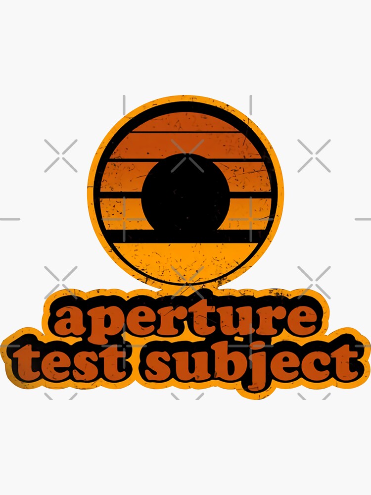"70s Aperture Test Subject" Sticker by PaulineUnique | Redbubble