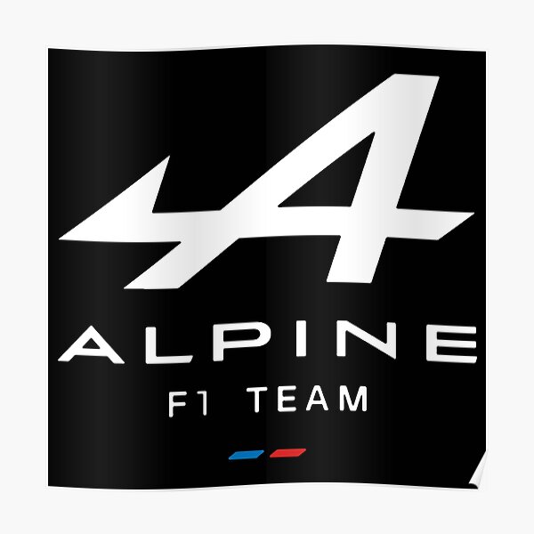 "Alphine F1 2021 Logo design" Poster for Sale by kacedun | Redbubble