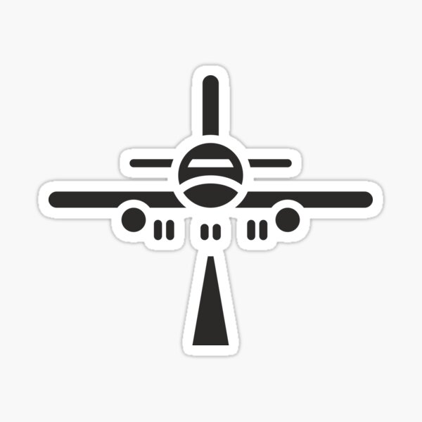"Airplane. Airport. Plane. Pilot" Sticker by etraveler | Redbubble