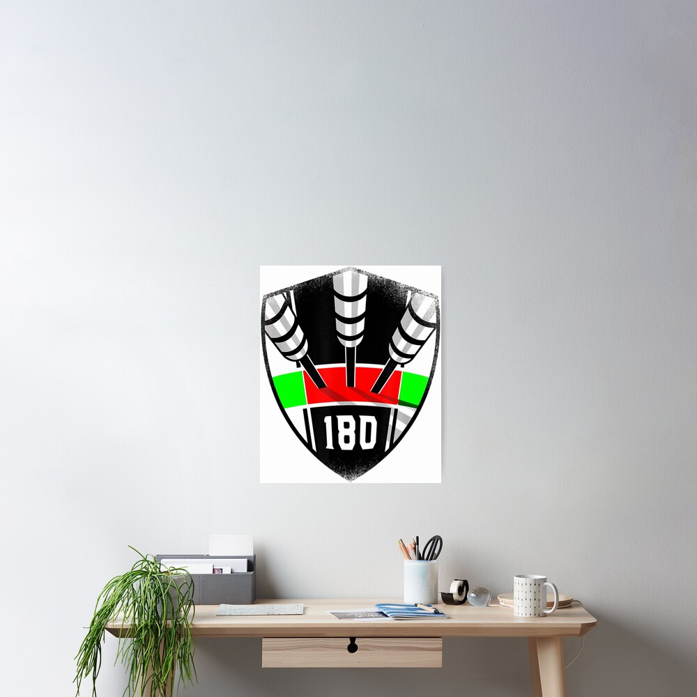 "Emblem 180 oder Ton 80 Darts" Poster von Lindseyrwulfing | Redbubble