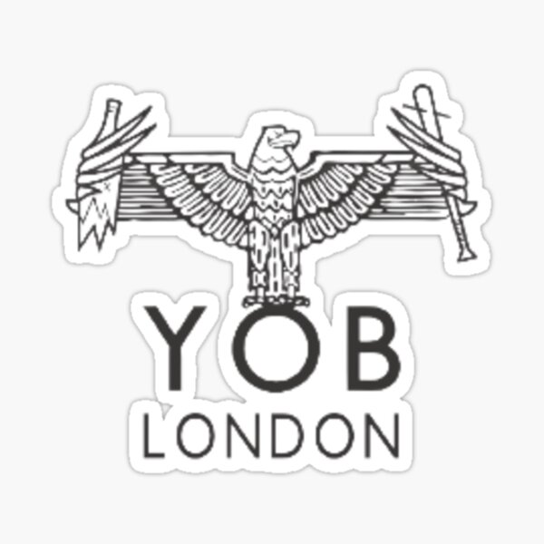 "yob" Sticker by NkWorks | Redbubble