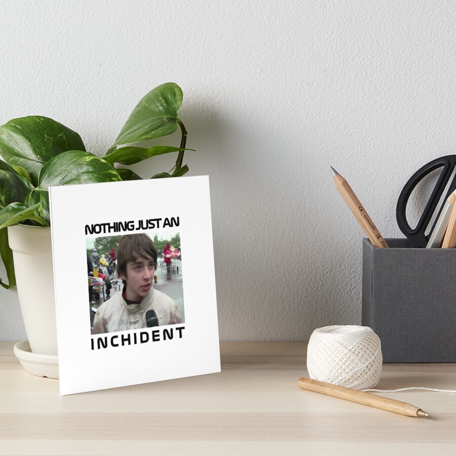 " Charles Leclerc Nothing just an Inchident ( Incident) Meme F1" Art ...