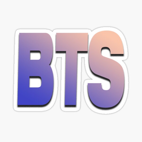 "BTS LOGO" Sticker for Sale by SHREK91 | Redbubble
