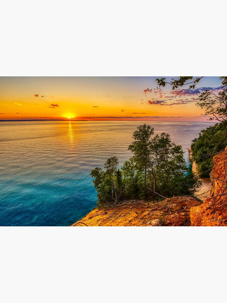 "Pictured Rocks Sunset" Poster for Sale by Bryan Benson | Redbubble
