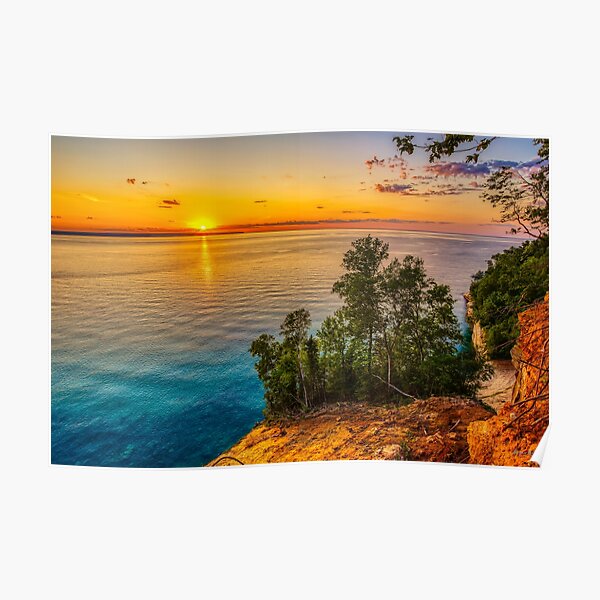 "Pictured Rocks Sunset" Poster for Sale by bens555 | Redbubble