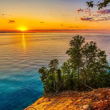 "Pictured Rocks Sunset" Poster for Sale by Bryan Benson | Redbubble