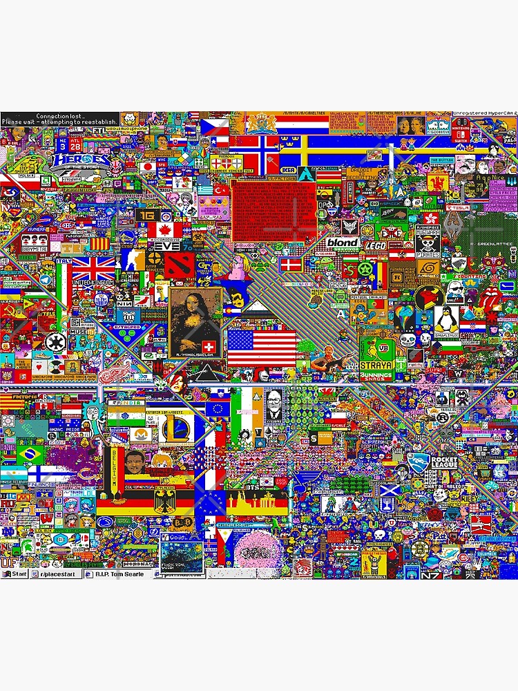 "Reddit r/place 2022, r/place 2022, r/place 2022 Art Print, r/place ...