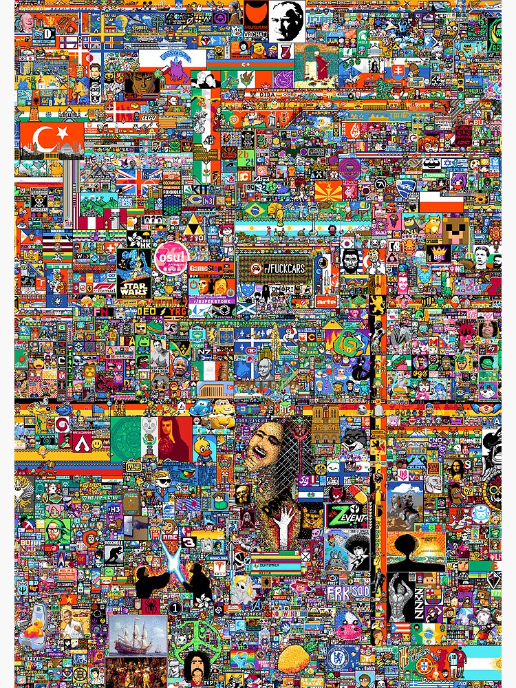 "Reddit r/place Canvas 2022 Cleaned Ultra HD Version Extra Pixels ...