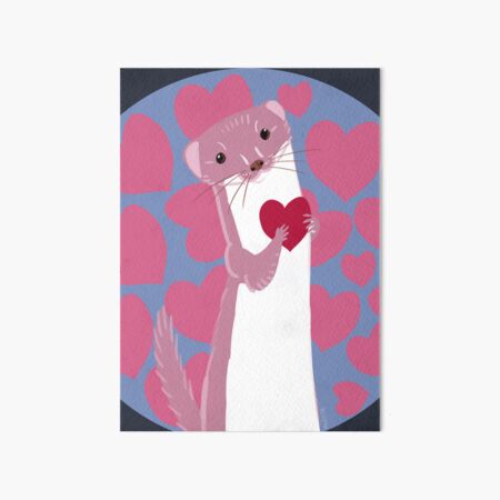 "Woman Weasel card #1" Art Board Print for Sale by belettelepink ...