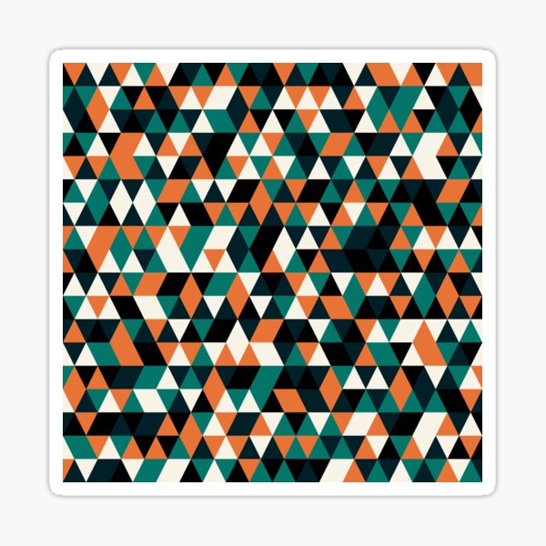 "Triangles 14" Sticker by genpythonart | Redbubble