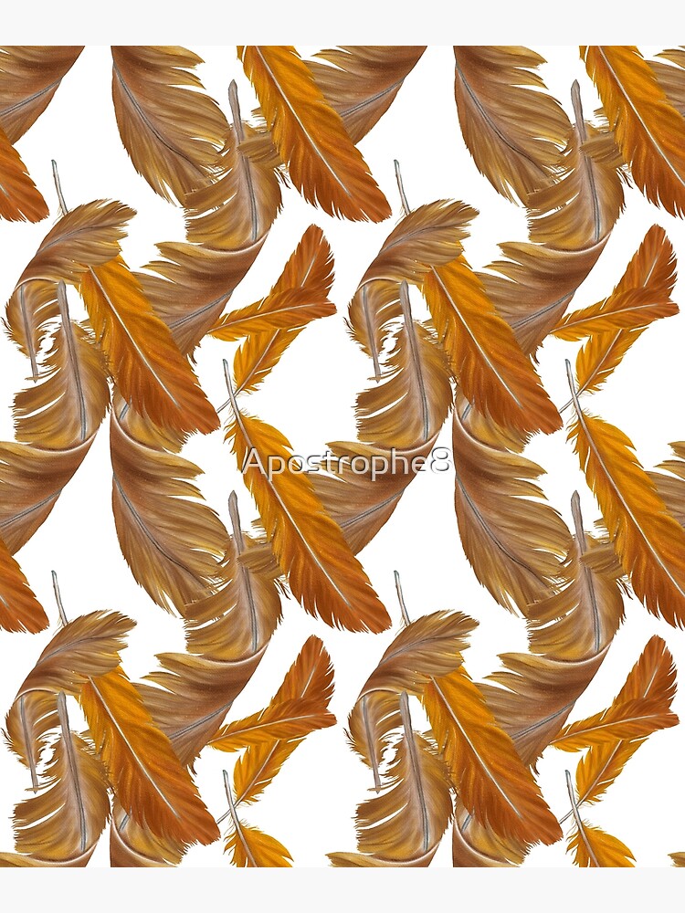 "Golden Feather of Good Luck" Poster for Sale by Apostrophe8 | Redbubble