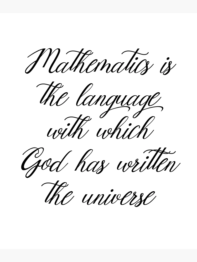 Math Universal Language Quote