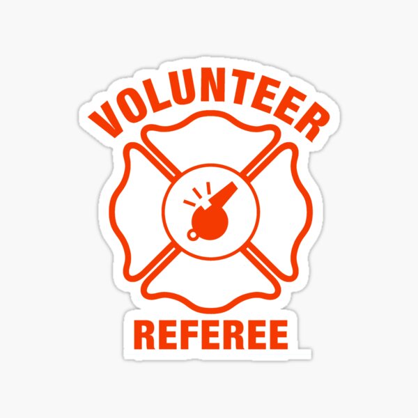 "Volunteer Ref" Sticker by MEbballRankings | Redbubble