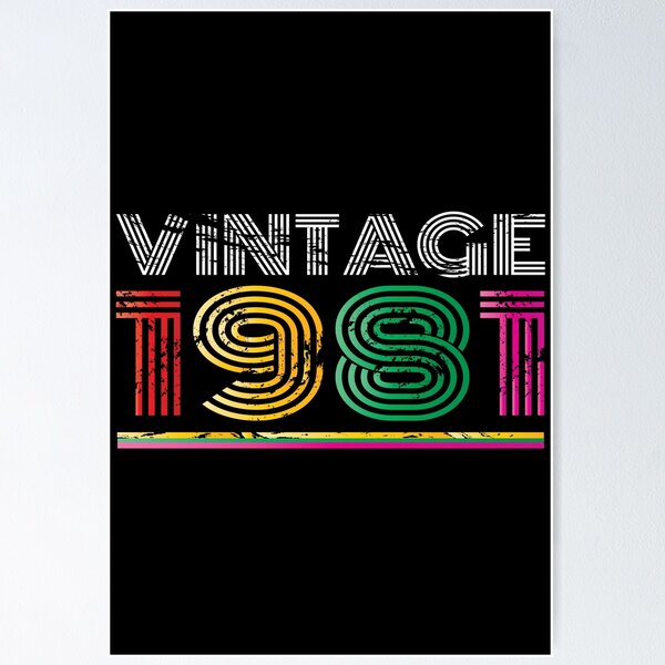 "Vintage 1981" Poster for Sale by jain-ravi002 | Redbubble