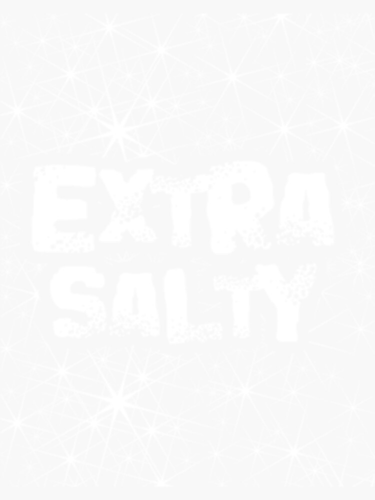 "Extra Salty Vintage Classic ." Sticker by ezechudnbowy | Redbubble