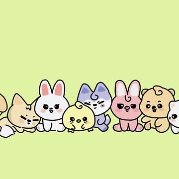 "[SKZ] SKZOO" Sticker for Sale by helianthussun | Redbubble