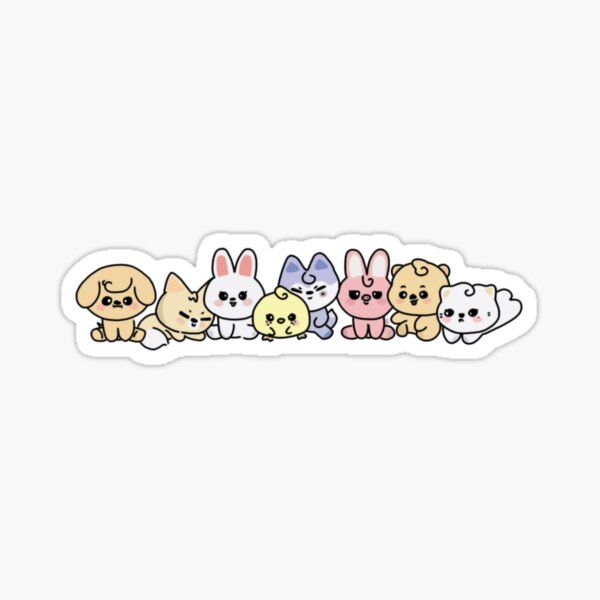 "[SKZ] SKZOO" Sticker for Sale by helianthussun | Redbubble