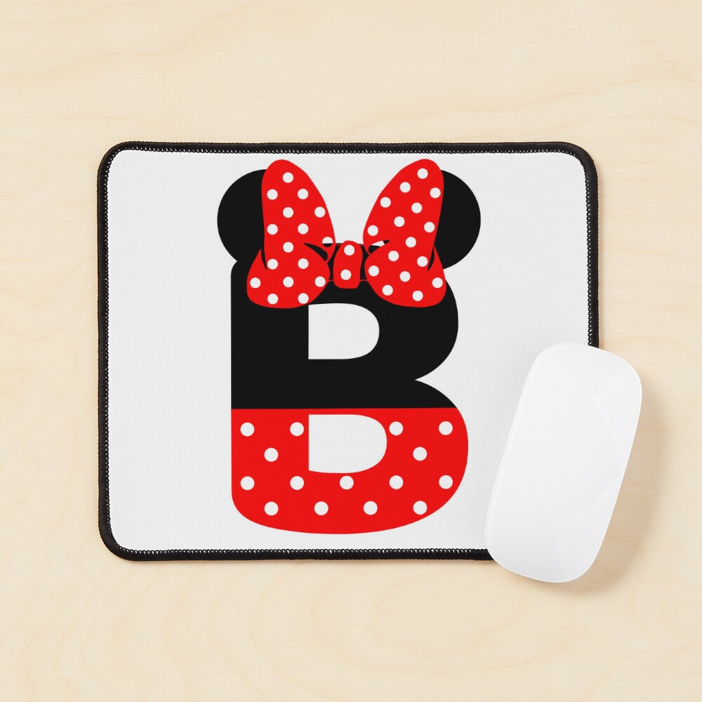 "Minnie Monogram - B" Sticker for Sale by Owlies-Barn | Redbubble