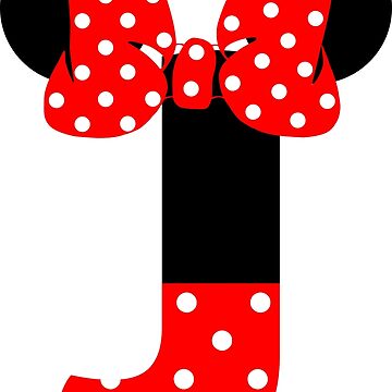 "Minnie Monogram - J" Poster for Sale by Owlies-Barn | Redbubble